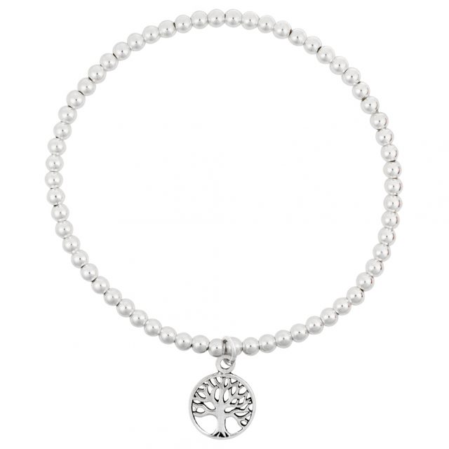 Tree Of Life Charm Bracelet - Silver Jewellery Cavern