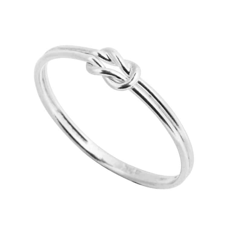 Dainty Silver Knot Ring - Silver Jewellery Cavern Wholesale