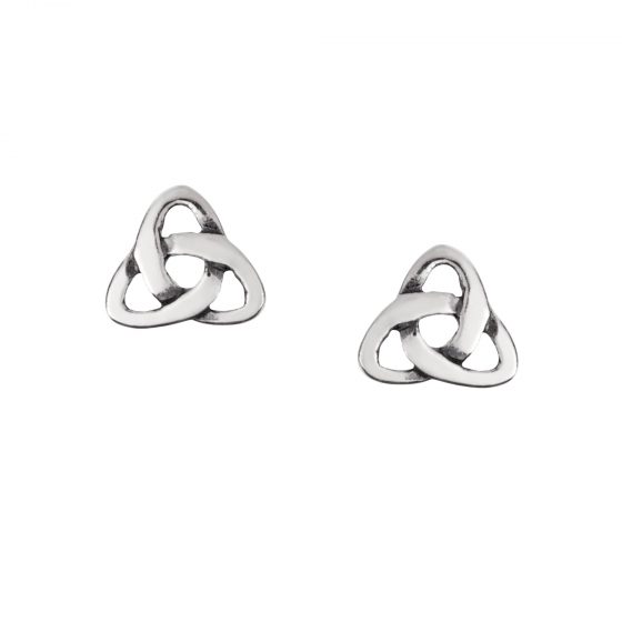 Pretty Trinity Knot Studs » Silver Jewellery Cavern Wholesale