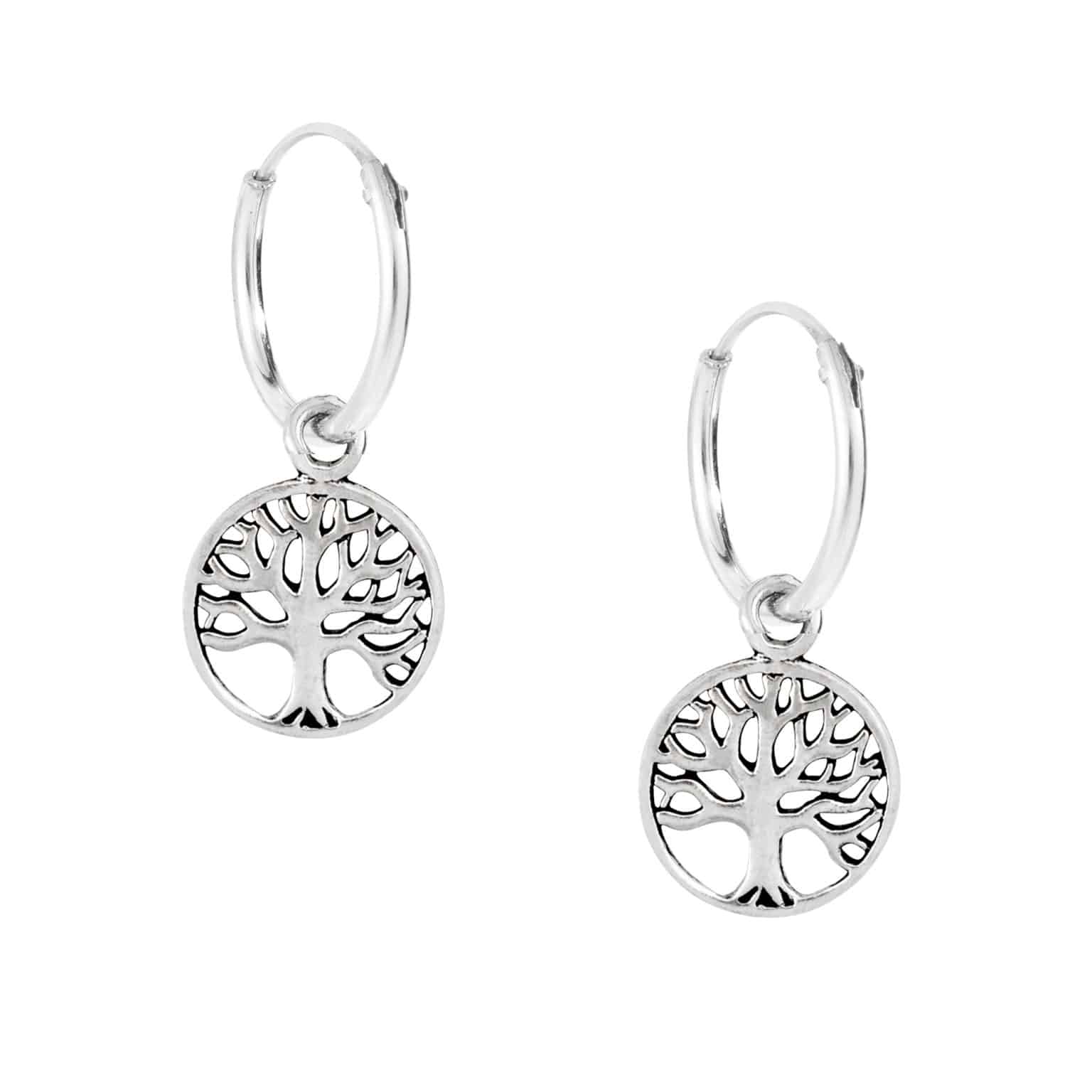 Hoops Tree Of Life - Silver Jewellery Cavern Wholesale